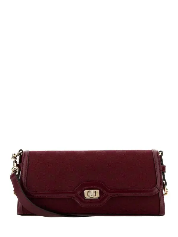 Gucci Small Gg Fabric Shoulder Handbag - Red