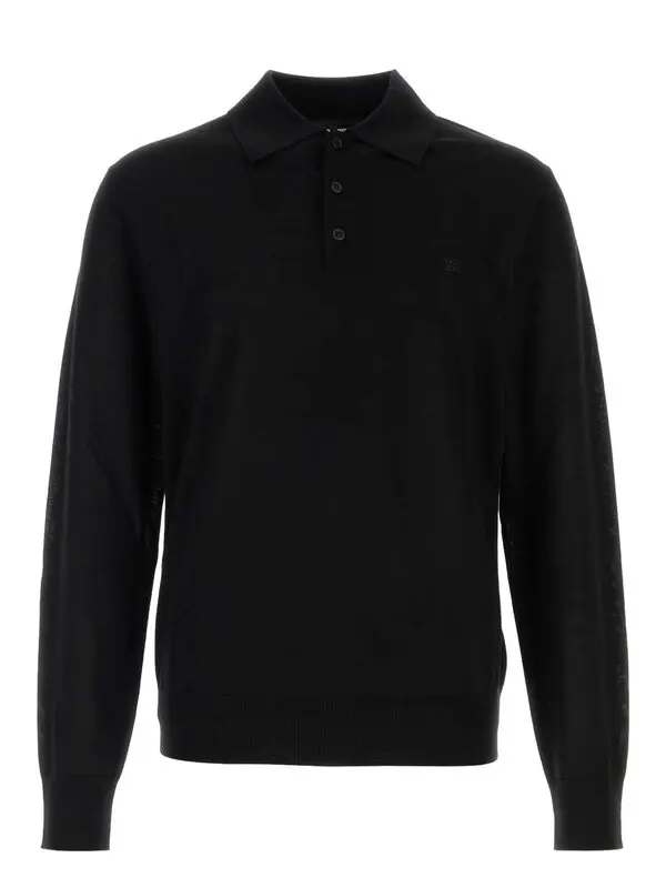 Dsquared2 Wool Polo Shirt - Black