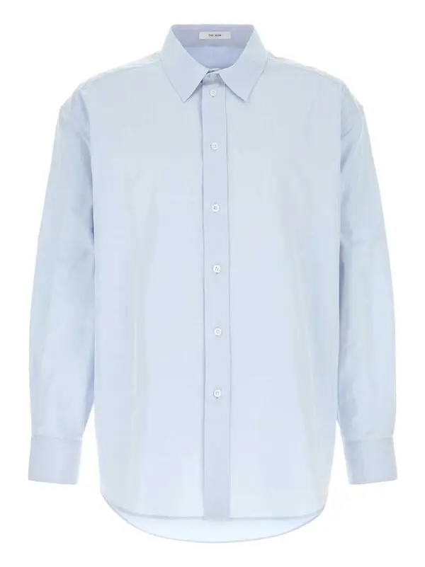 THE ROW Granada Poplin Shirt - Light Blue
