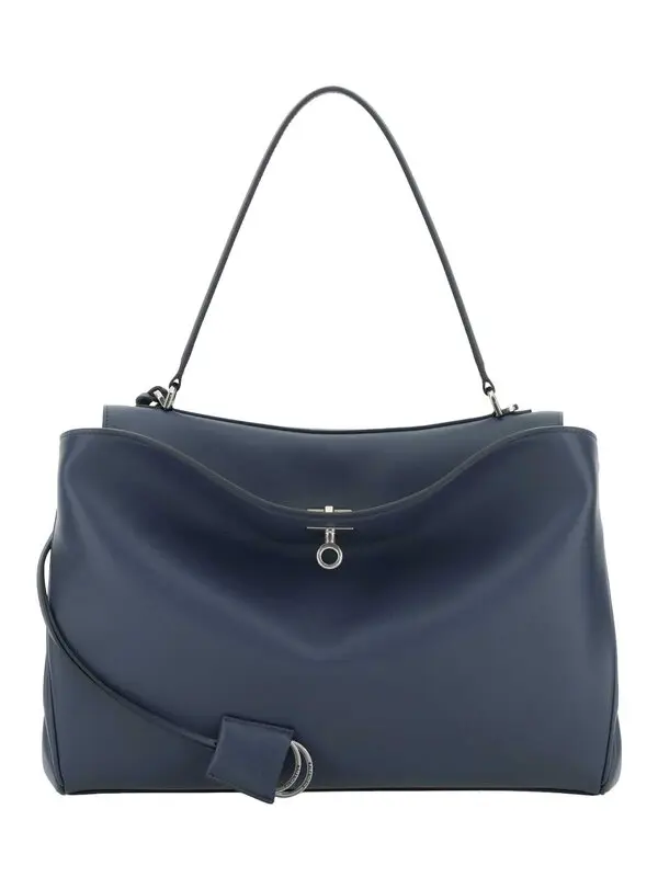 Balenciaga Air Force Leather Medium Rodeo Handbag - Blue