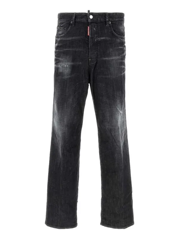 Dsquared2 Stretch Denim Loose Jeans - Black