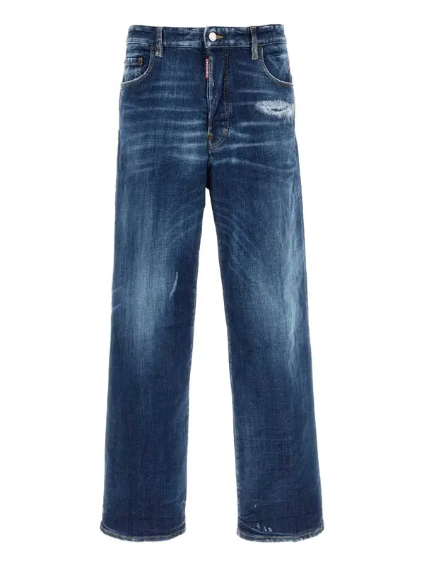 Dsquared2 Stretch Denim Loose Jeans - Blue