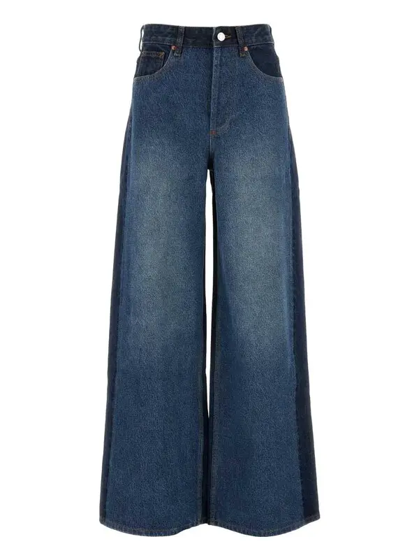 Camilla And Marc Palma Wide-leg Panelled Denim Jeans - Multicoloured