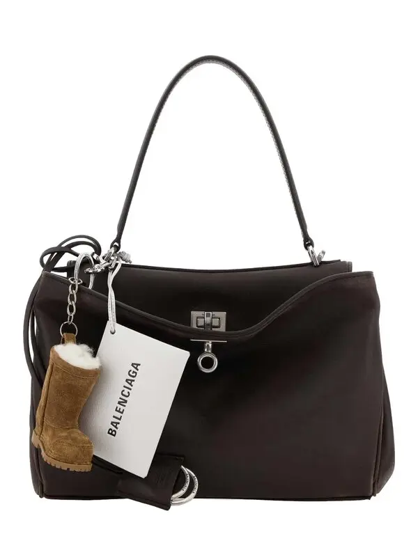 Balenciaga Rodeo Mini Leather Handbag - Brown