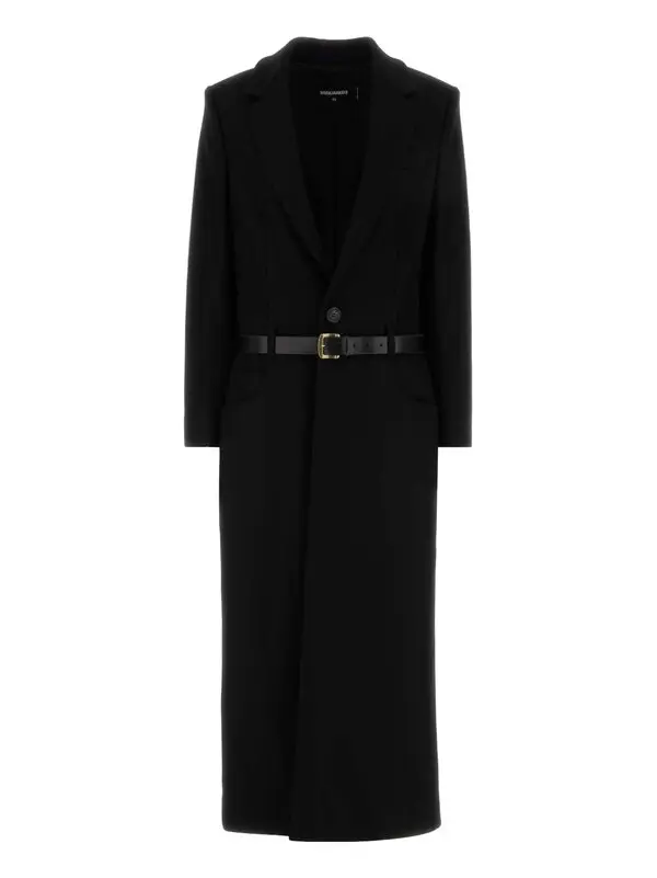 Dsquared2 Stretch Wool Blend Jacket - Black