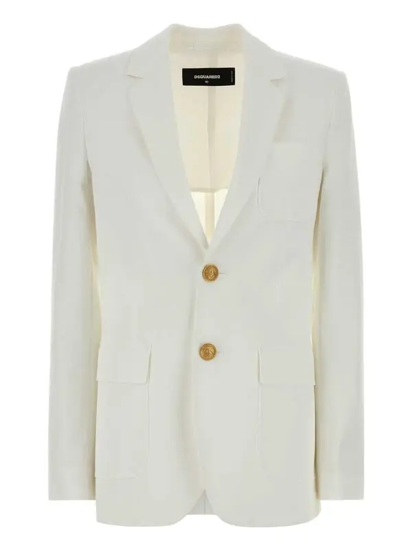 Dsquared2 Cotton Blazer - White