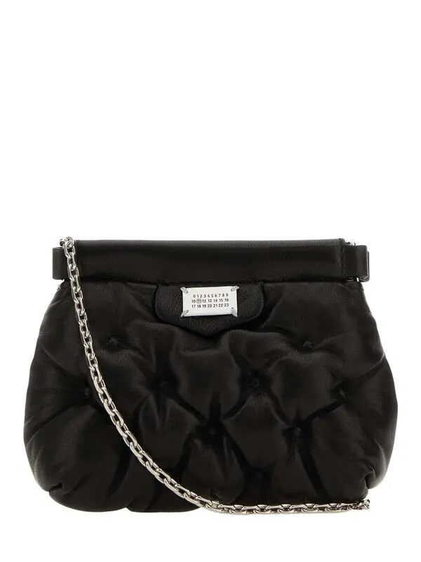 MAISON MARGIELA Mini Glam Slam Classique Nappa Leather Crossbody Bag - Black