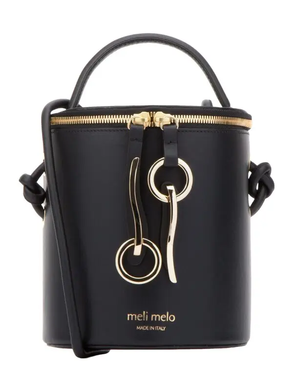 Meli Melo Leather Handbag - Black