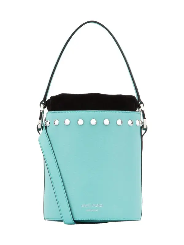 Meli Melo Leather Handbag - Turquoise