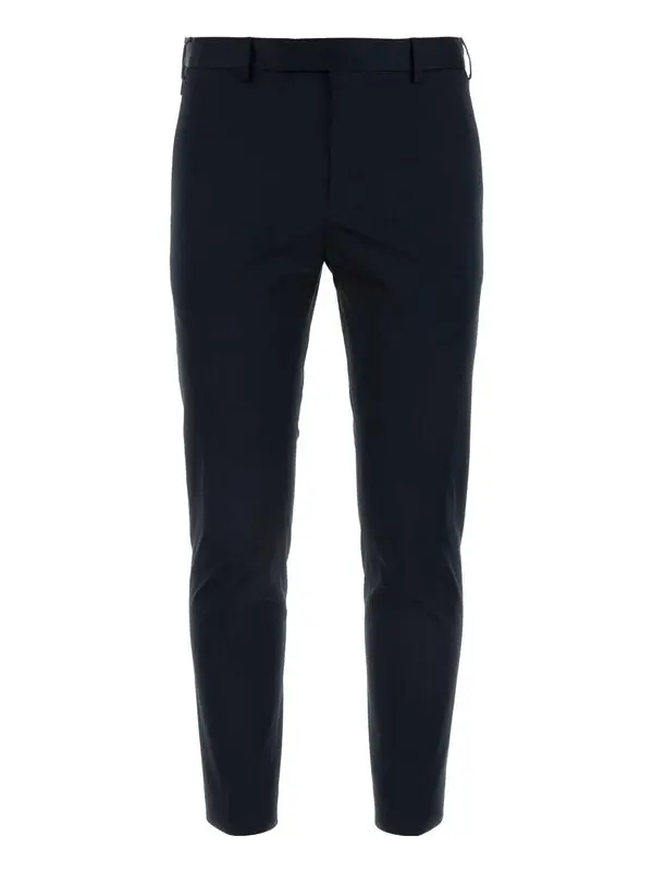 PT TORINO Stretch Cotton Tailored Trousers - Black