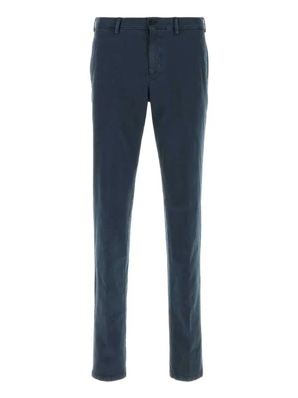 PT TORINO Stretch Cotton Tailored Trousers - Blue