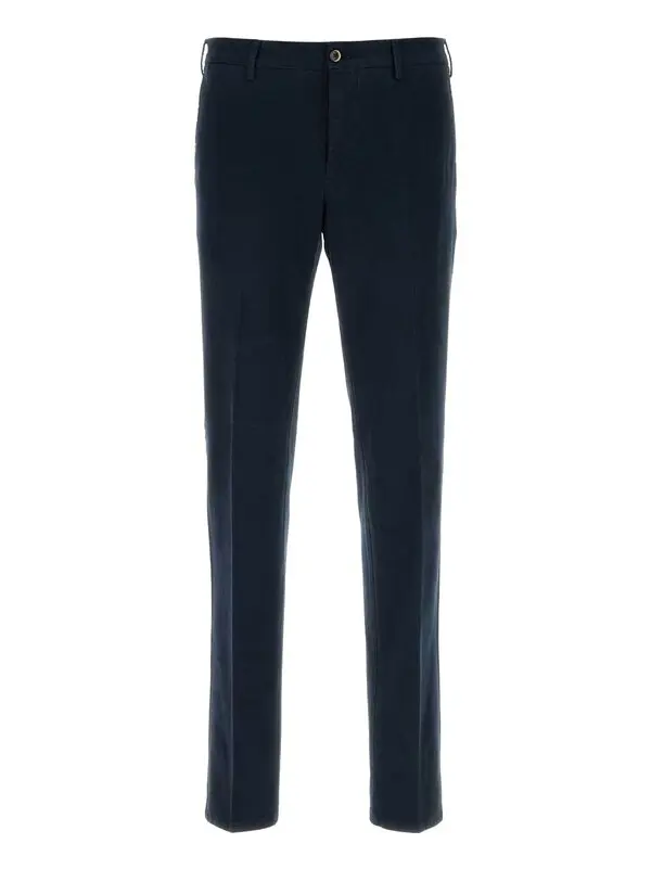 PT TORINO Stretch Cotton Tailored Trousers - Blue