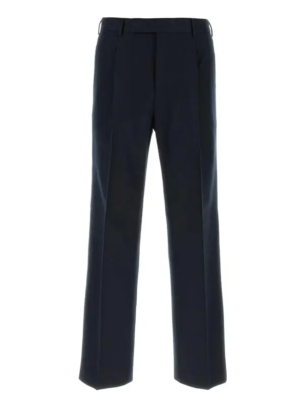 PT TORINO Tapered Cotton-wool Pants - Blue
