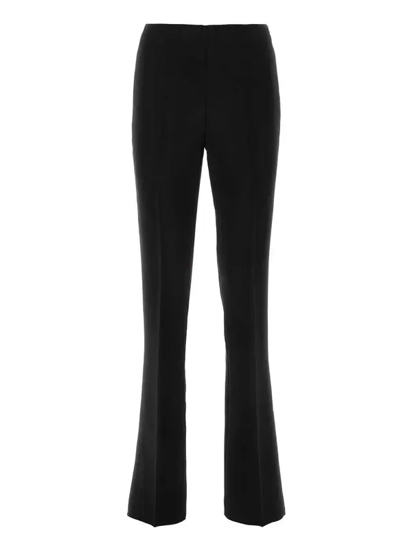 FERRAGAMO Tailored Crepe Trousers With Stretch - Black