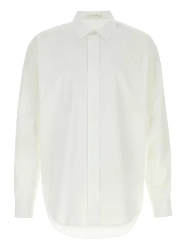 THE ROW Poplin Nilo Shirt - White