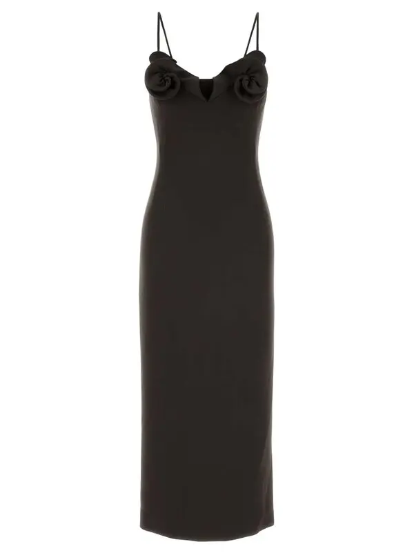 Magda Butrym Chocolate Stretch Wool Mini Dress - Brown