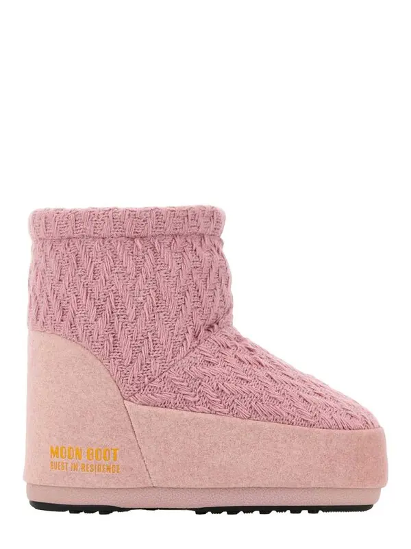 Moon Boot Icon Low Ankle Fabric Boots - Pink
