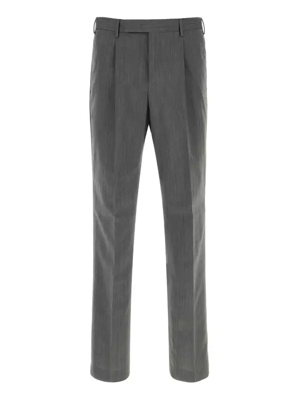 PT TORINO Cotton-wool Blend Edge Pants - Grey