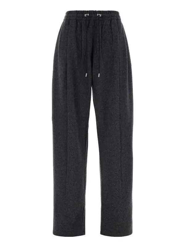 Prada Wool-cashmere Blend Pant - Grey
