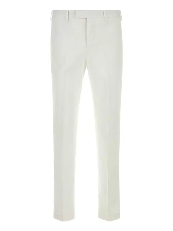 PT TORINO Stretch Cotton Pants - White
