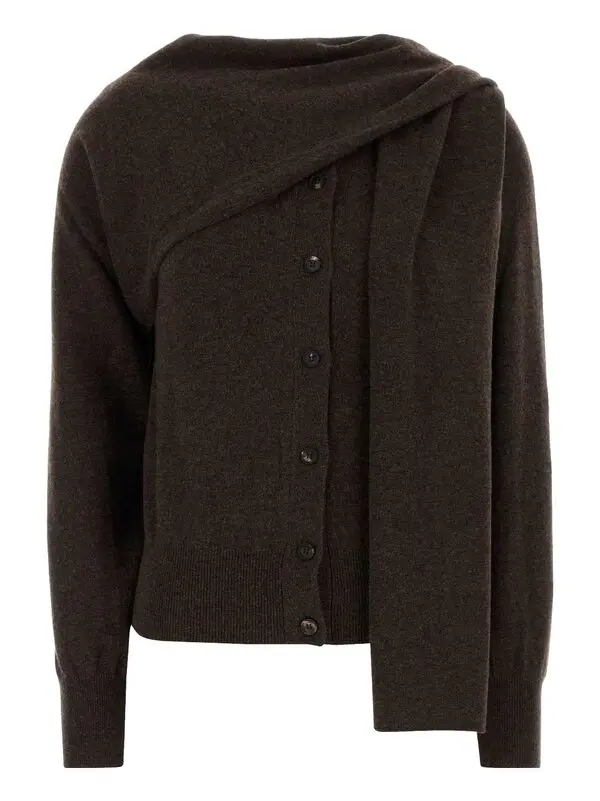 FERRAGAMO Cashmere Cardigan - Brown