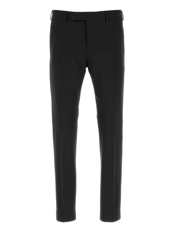 PT TORINO Stretch Wool Dress Trousers - Black