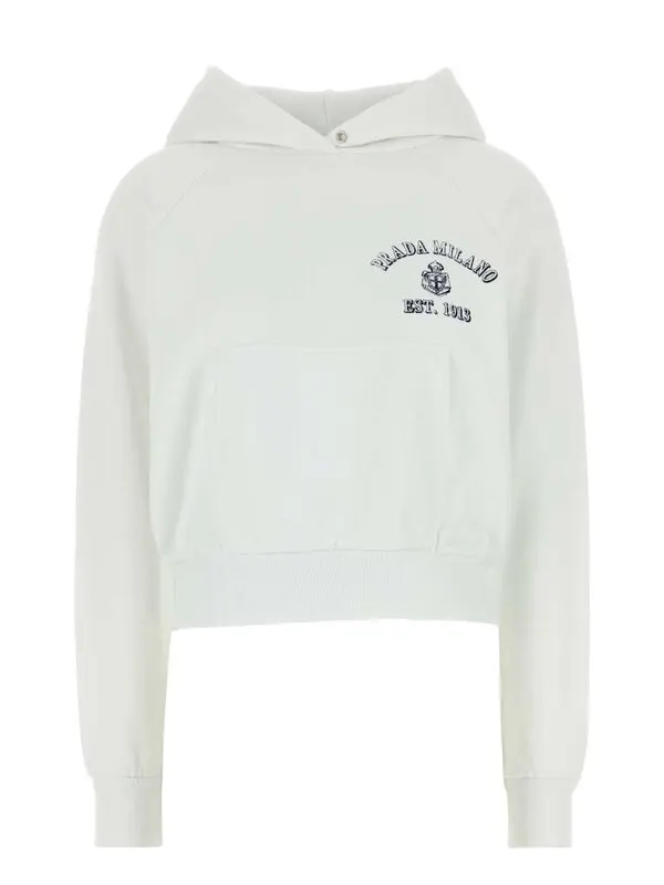 Prada Cotton Sweatshirt - White