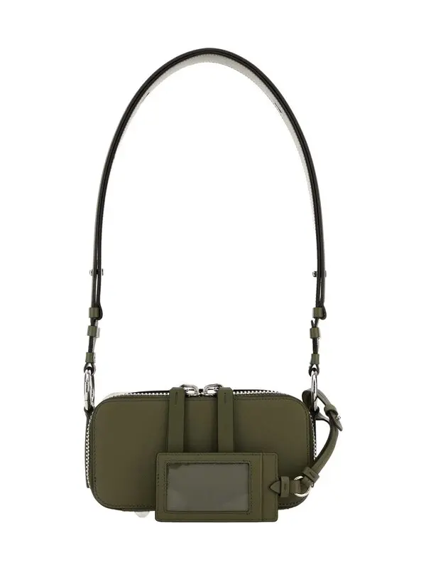 MAISON MARGIELA Leather Shoulder Handbag - Green