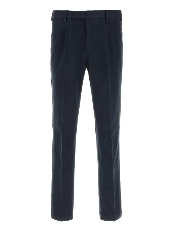 PT TORINO Stretch Cotton Tailored Trousers - Blue