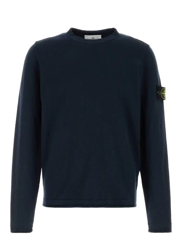 Stone Island Cotton-blend Crewneck Sweater - Blue