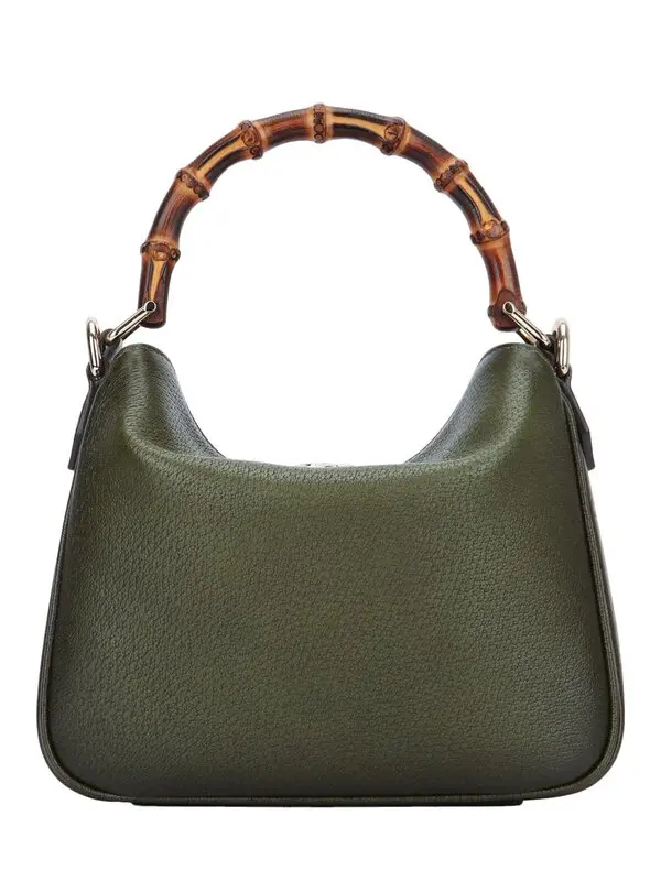 Gucci Bamboo Handle Hobo Bag - Green