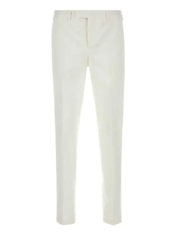 PT TORINO Stretch Cotton Pant With Soft Comfort For - White