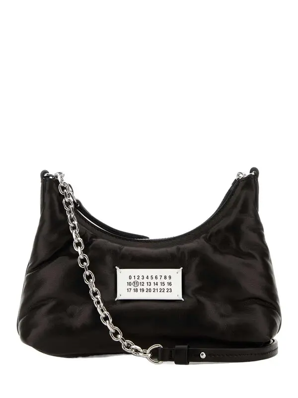MAISON MARGIELA Micro Glam Slam Hobo Handbag - Black