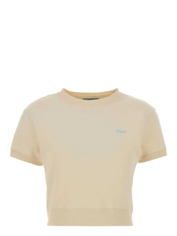 Prada Cotton Crewneck T-shirt - Yellow