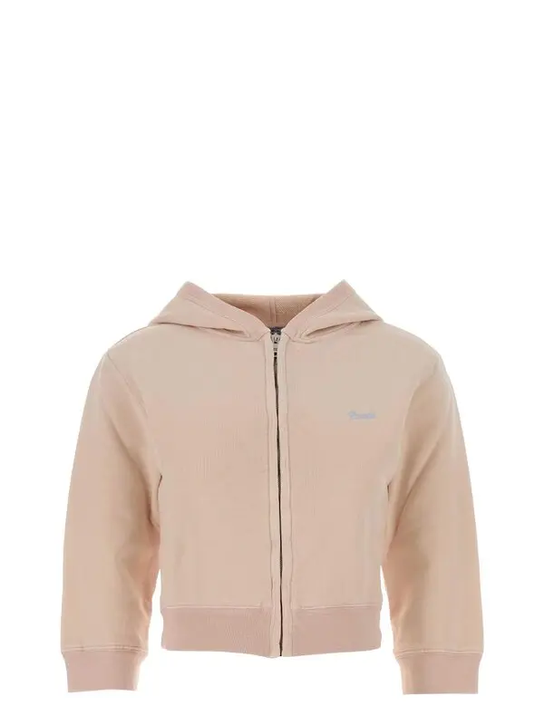 Prada Cotton Full-zip Hoodie - Pink
