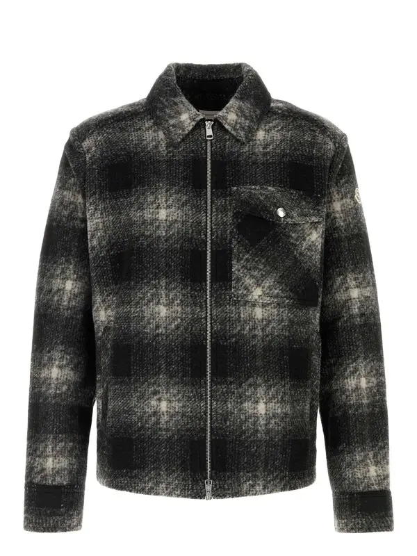 Moncler Embroidered Flannel Shirt - Checked