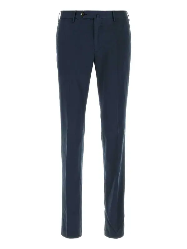 PT TORINO Stretch Cotton-silk Chino Pant - Blue