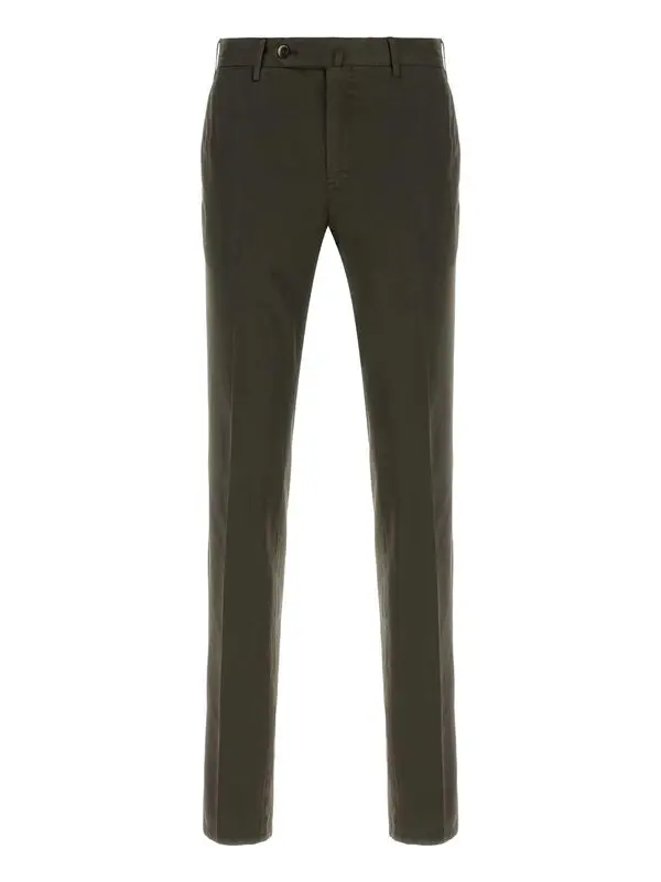 PT TORINO Stretch Cotton-silk Chino Pant - Brown