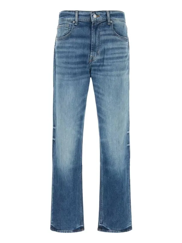 Seven For All Mankind Stretch Denim Jeans - Blue