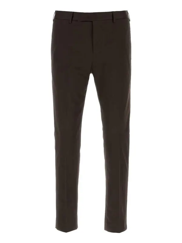 PT TORINO Chocolate Stretch Cotton Pant - Brown