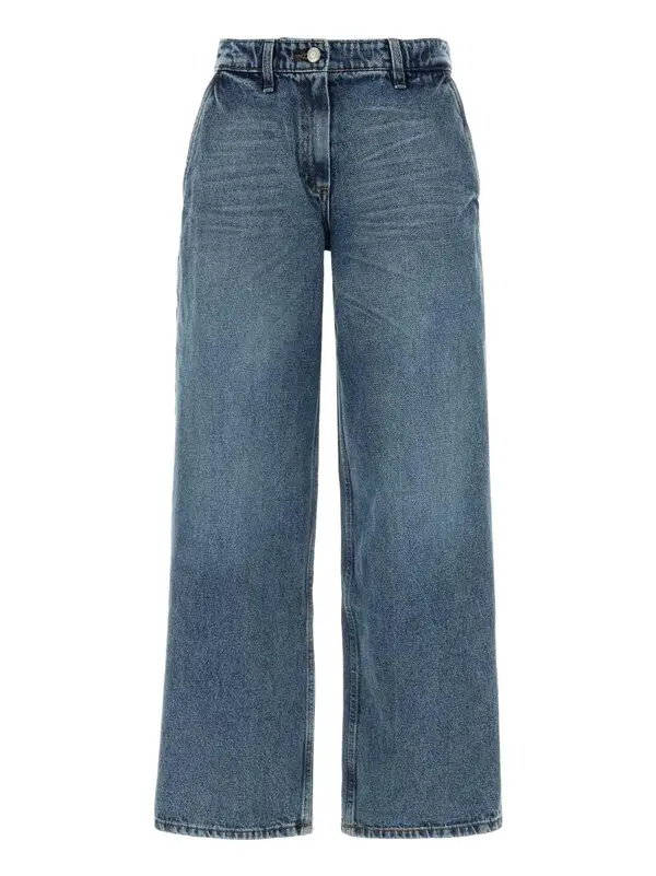 Magda Butrym Wide Leg Denim Jeans - Blue