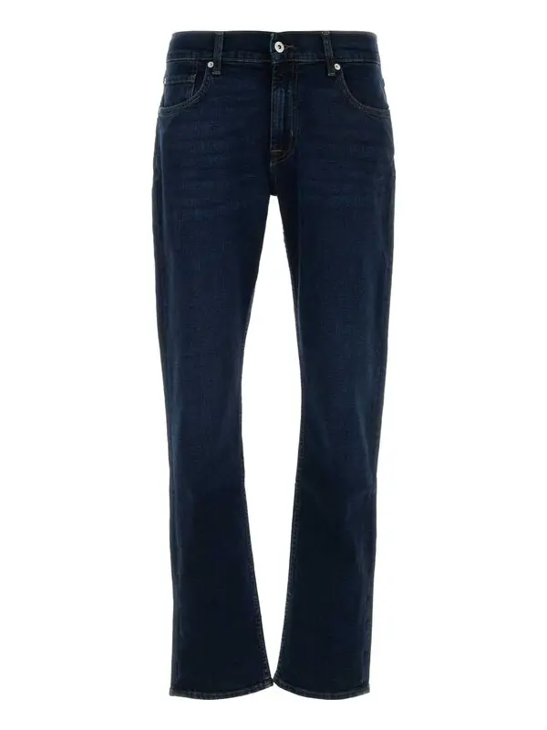 Seven For All Mankind Stretch Denim Jeans - Blue