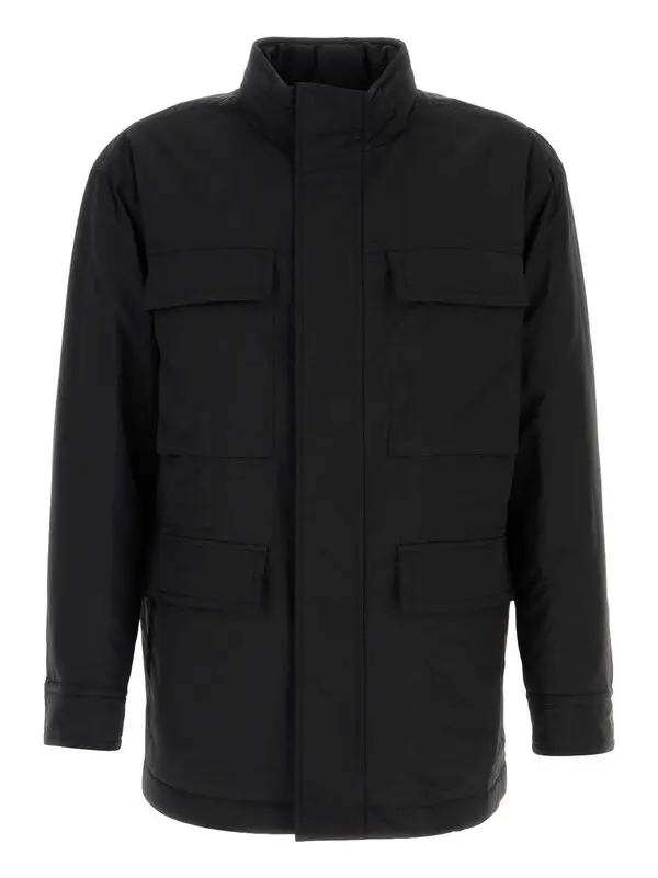 FERRAGAMO Padded Wool-blend Jacket - Black