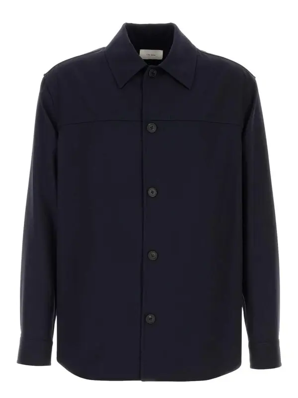 THE ROW Midnight Wool Shirt - Blue
