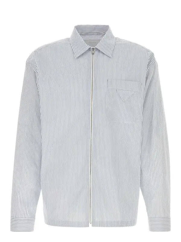 Prada Embroidered Poplin Shirt For - Stripped