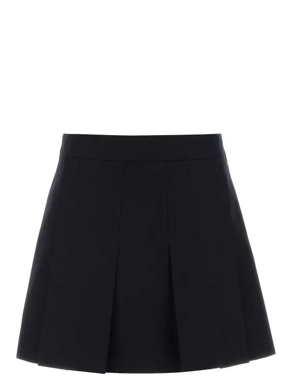 A.p.c. Inspired Twill Mini Skirt With Clean Tailoring - Blue