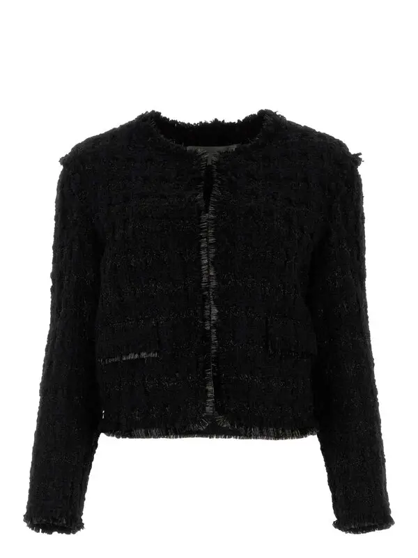 Tory Burch Textured Tweed Blazer - Black
