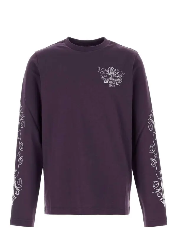 Moncler Cotton T-shirt - Purple