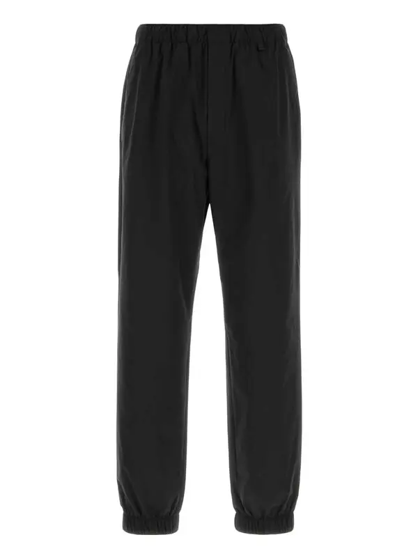 Moncler Canvas Joggers With Stretch Comfort - Black