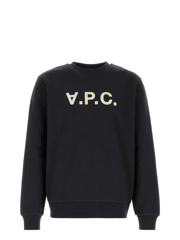 A.p.c. Stretch Cotton Sweatshirt - Black